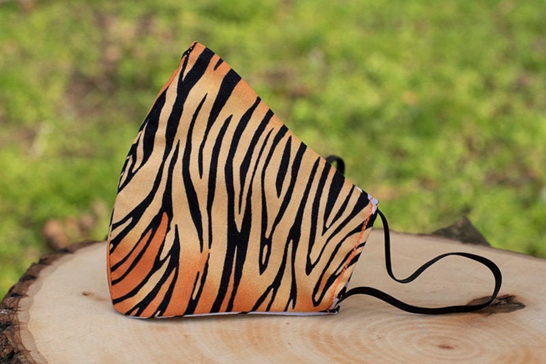 Jungle Tiger Face Mask - Halloween Face Mask - Halloween Accessories ...