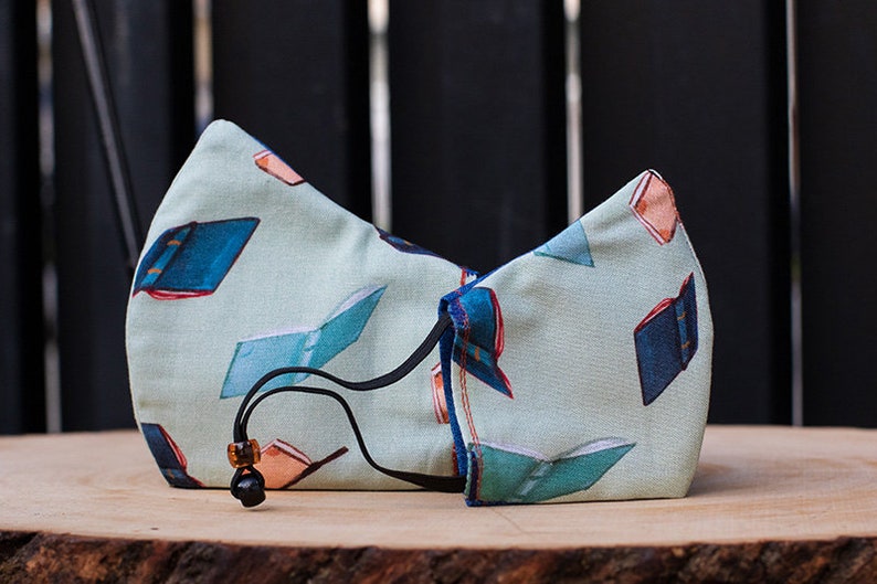 Bookworm Face Mask Halloween Face Mask Teacher Face Mask | Etsy