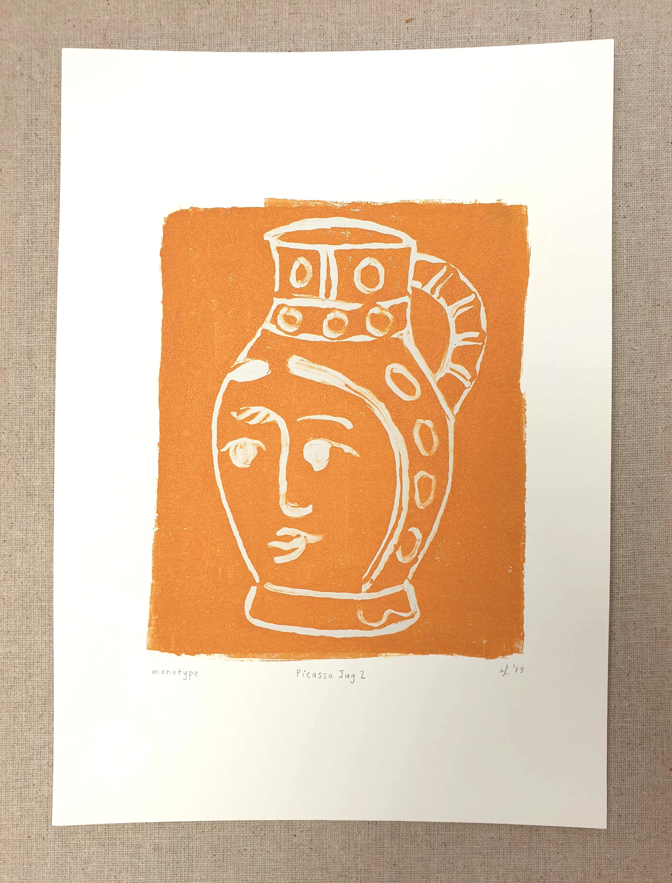 Original Picasso Jug 2 Monotype Print on Paper Unframed - Etsy