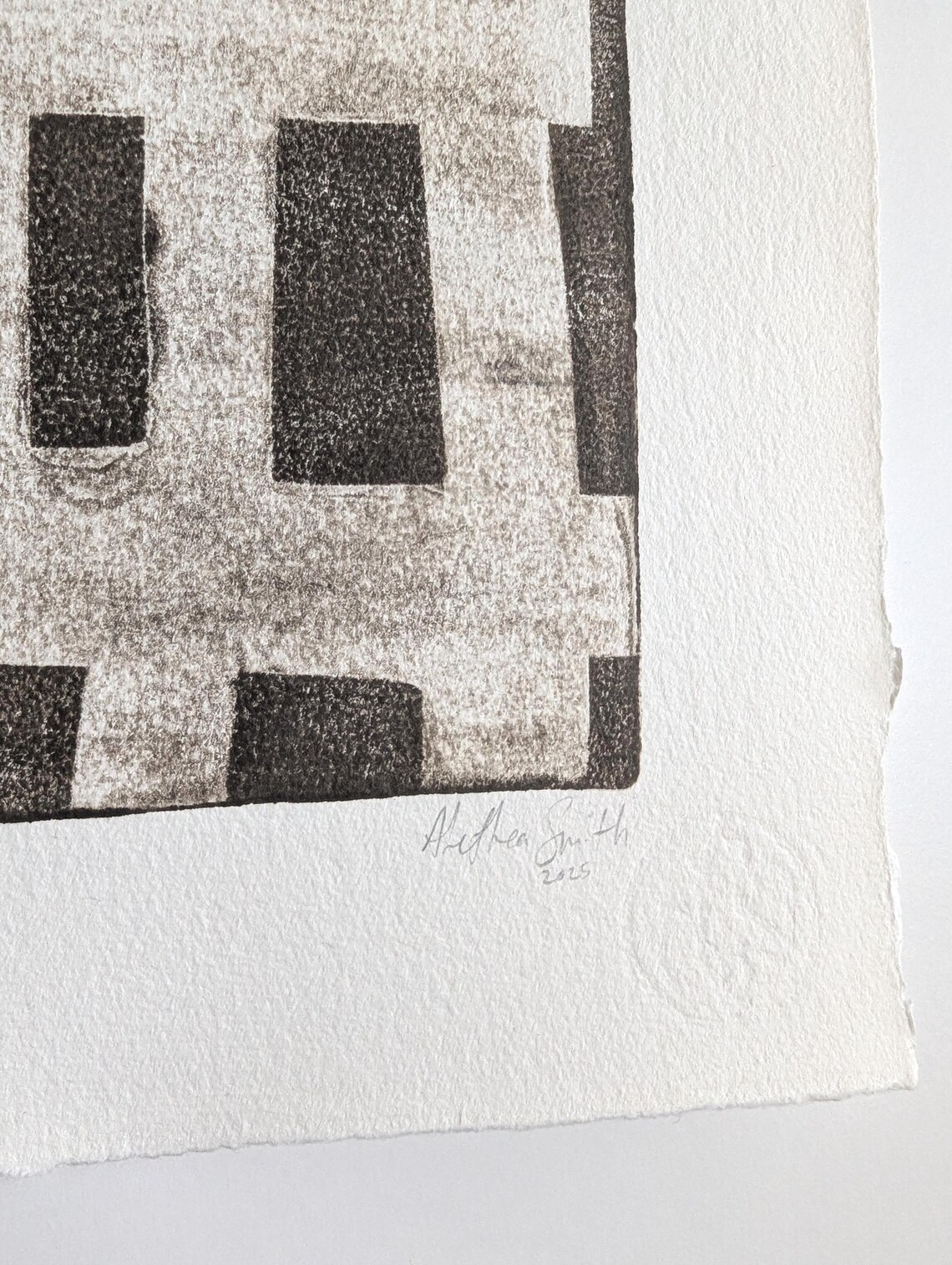 Original Art | Hand-printed Monotype | Portcullis II | Wall Art on ...