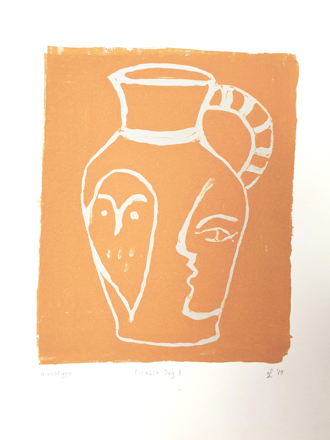 Original Picasso Jug 3 Monotype Print on Paper Unframed - Etsy UK