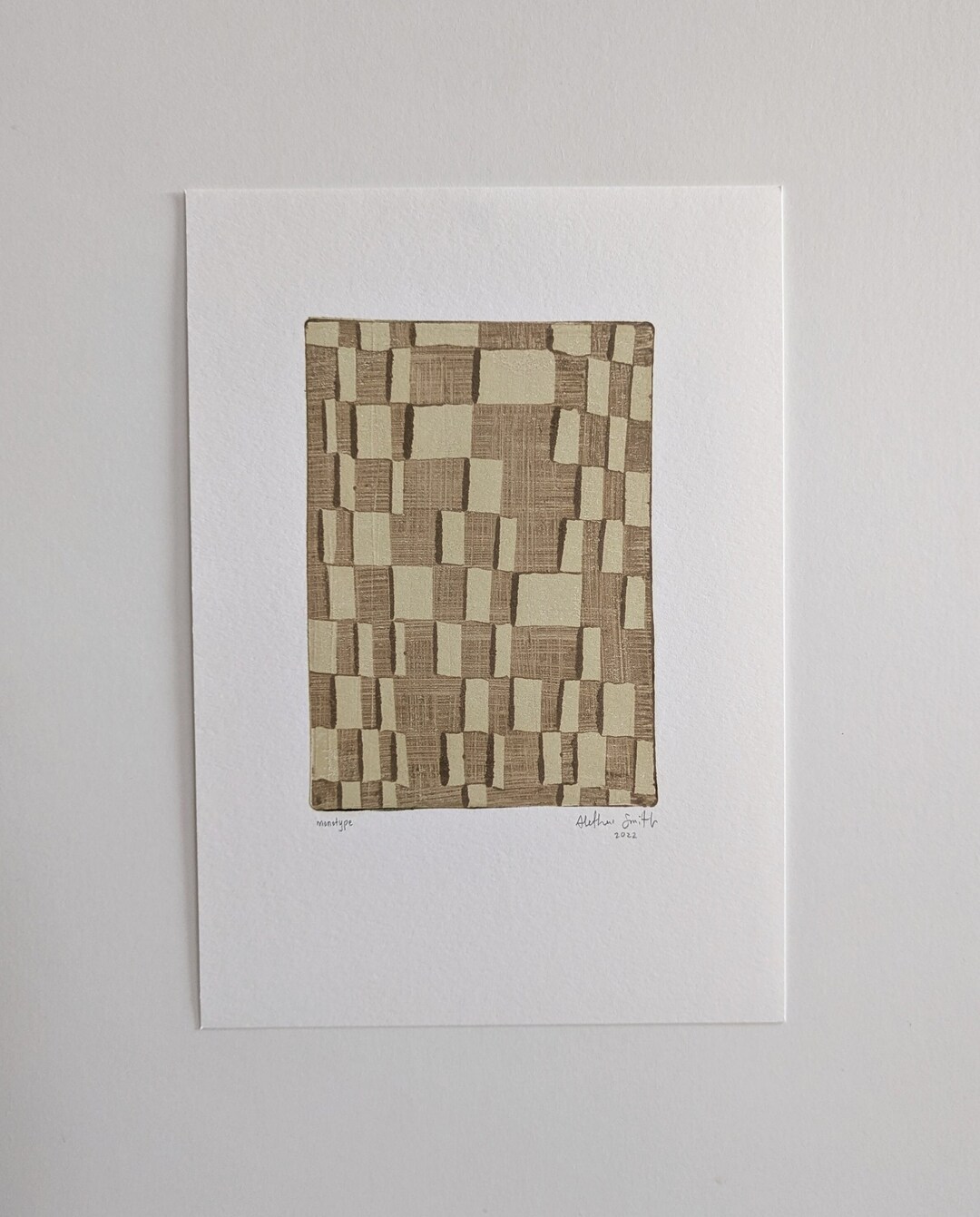 Original Art | Gambit Pattern | Monotype Print on Paper | Unframed - Etsy