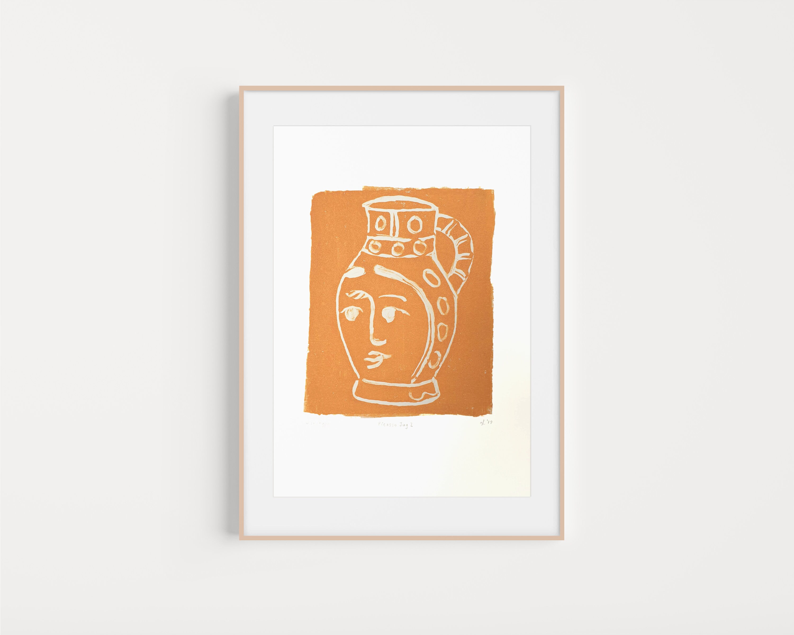 Original Picasso Jug 2 Monotype Print on Paper Unframed - Etsy
