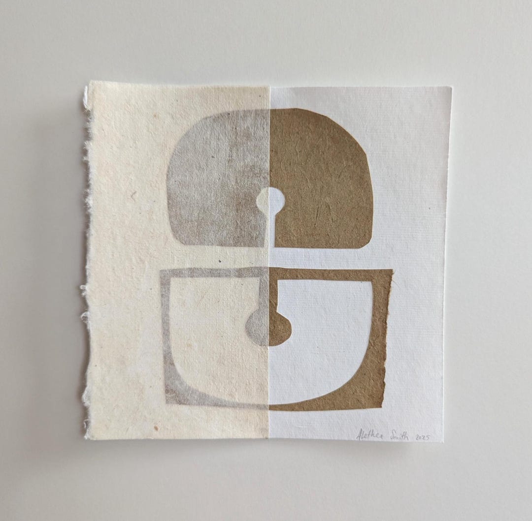 Original Paper Collage | Unity | on Cotton Paper - Etsy