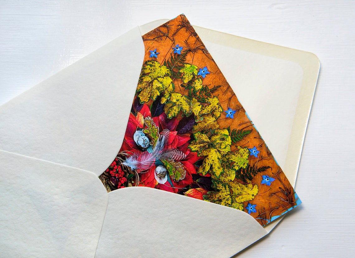 Photo Card, Green Man, Autumn Face, Fall Face, Leaves, Flowers, Nature ...