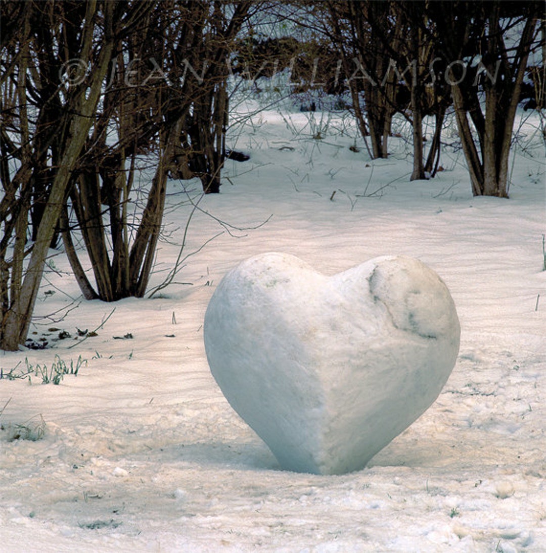Photo Card, Snowball Heart, Snow, Heart, Heart of Snow, Christmas Card ...