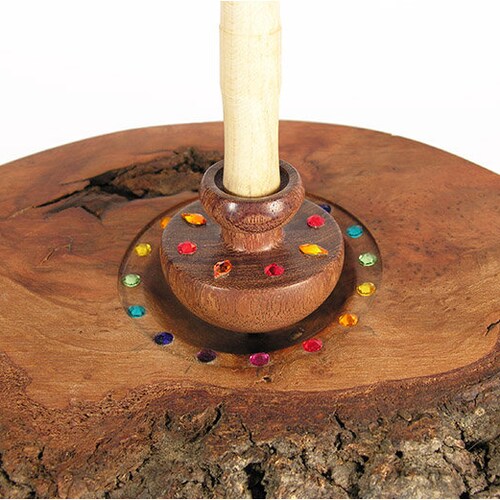 Akha Style Spindle in Sugar Maple and Black Walnut made to | Etsy