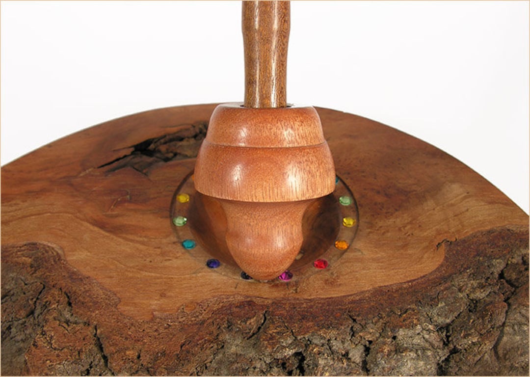 Roac the Raven in Orangefeathers Supported Spindle - Etsy