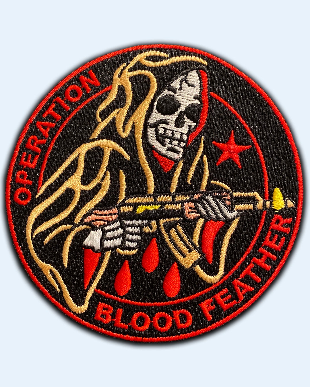 Top Secret Reaper Embroidered Patch - Etsy
