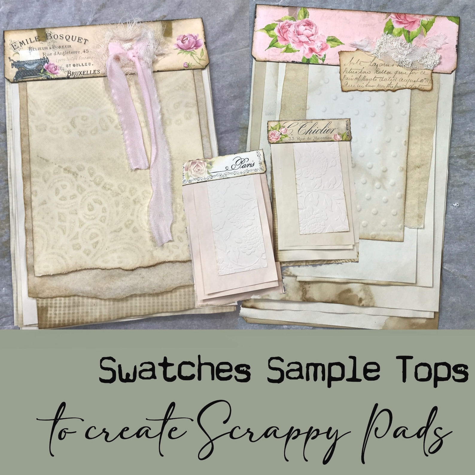 Swatches Sample Top Digital Set Printable for Junk Journal - Etsy