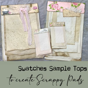 Swatches Sample Top Digital Set, Printable, for Junk Journal Ephemera ...