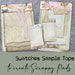 Swatches Sample Top Digital Set, Printable, for Junk Journal Ephemera ...