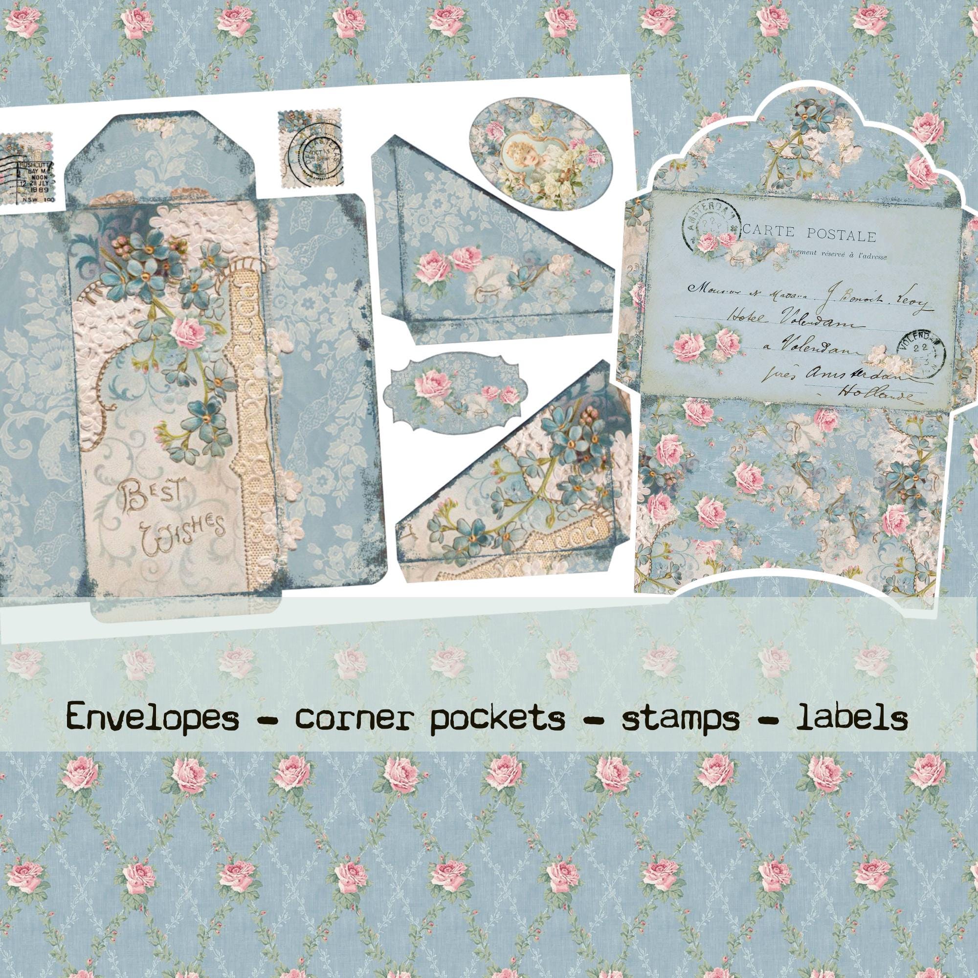 La Belle époque Digital Kit, Vintage Style, Letter Paper With Envelope ...