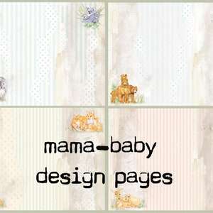 Dear Mama Design Pages Kit, Printable, Digital Download, Junk Journal ...