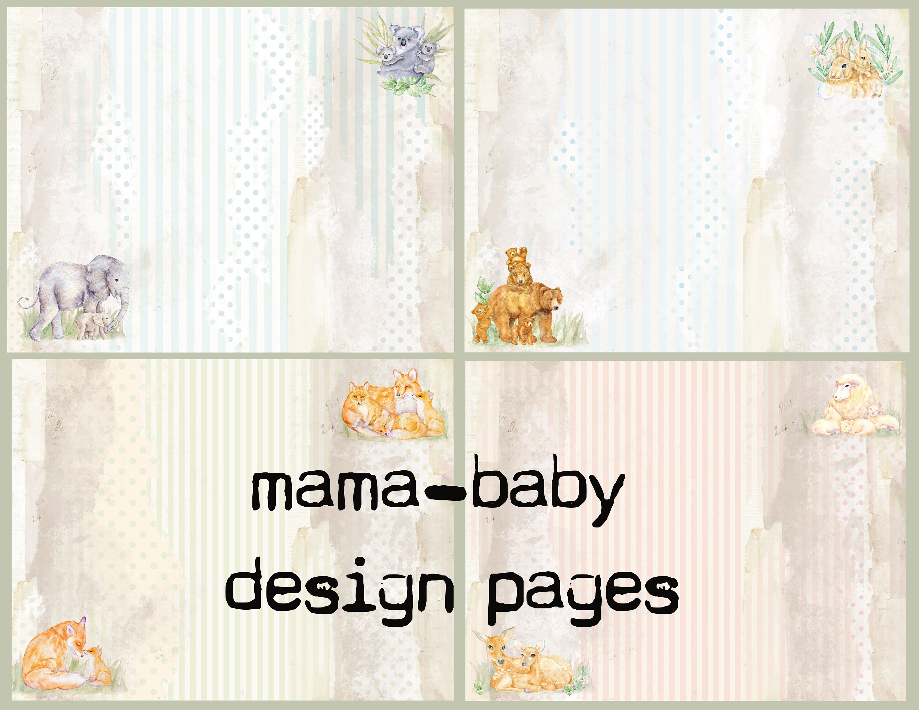 Dear Mama Design Pages Kit Printable Digital Download Junk - Etsy