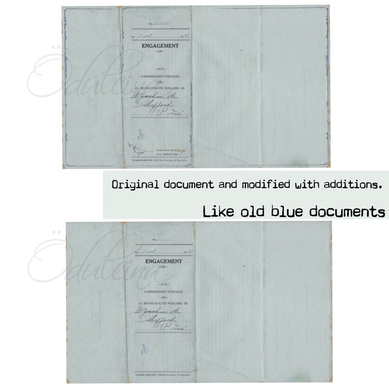 Legal Size Printable Vintage Reproduction Document of a - Etsy