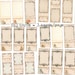 Vintage Sample Cards #2 Digital Set, Printable, for Junk Journal ...