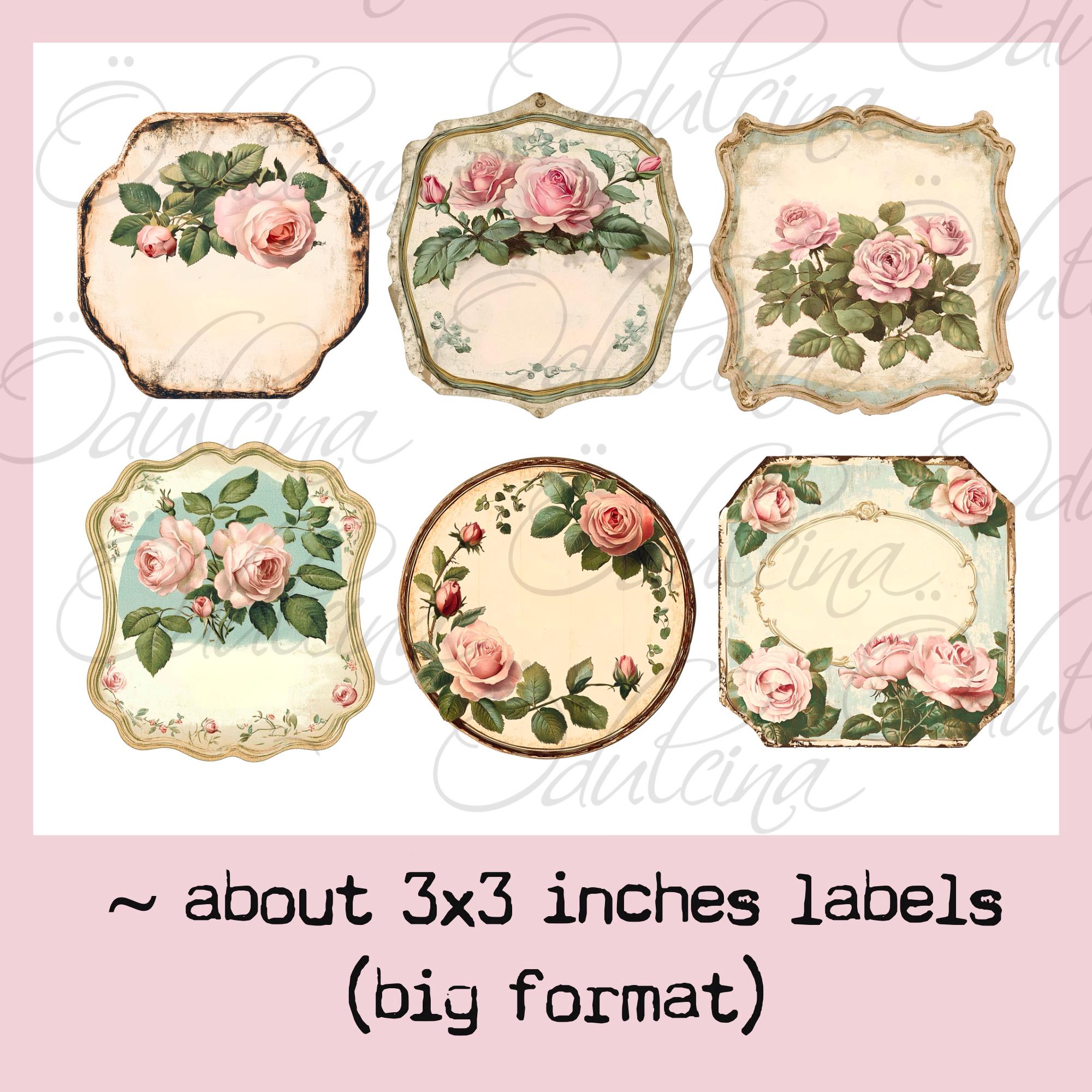 Flowers Label Kit - Blank Labels With Flowers, Gardeners Labels ...