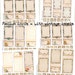 Vintage Sample Cards #2 Digital Set, Printable, for Junk Journal ...