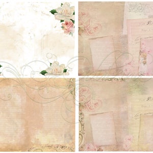 Shabby Victorian Roses, Digital Download - Antique Papers - Printable ...
