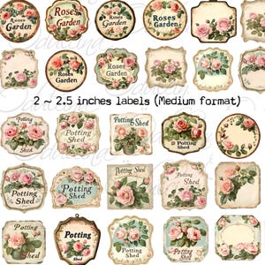Flowers Label Kit - Blank Labels With Flowers, Gardeners Labels ...