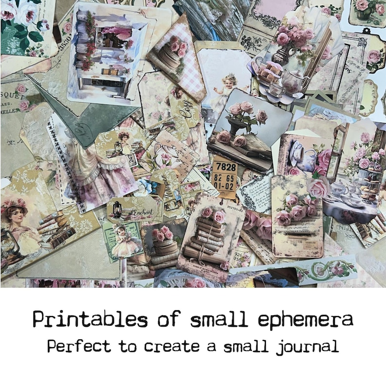 The Starter Dreamy Kit - Junk Journal Creation Kit, Print and Play Kit ...
