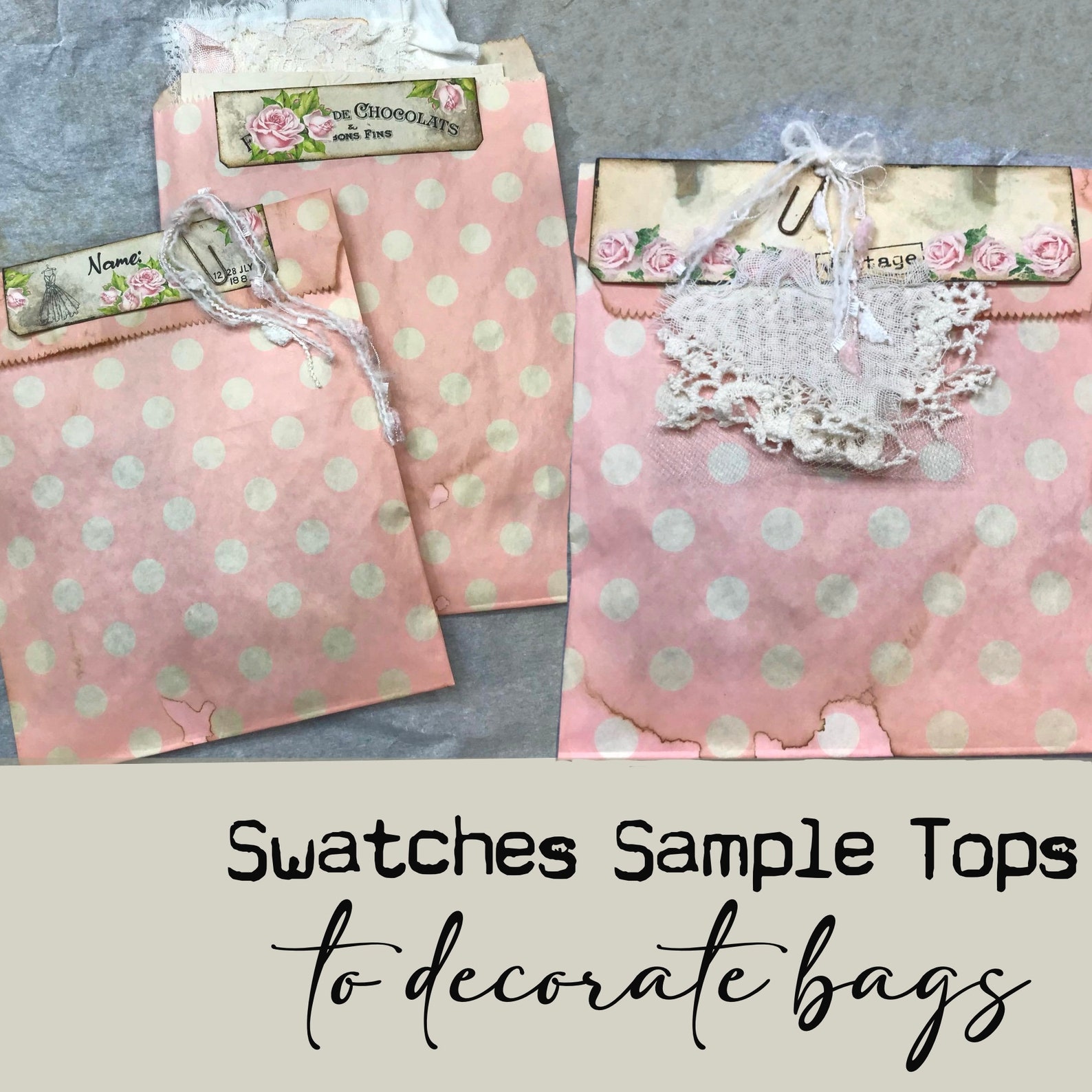 Swatches Sample Top Digital Set Printable for Junk Journal - Etsy