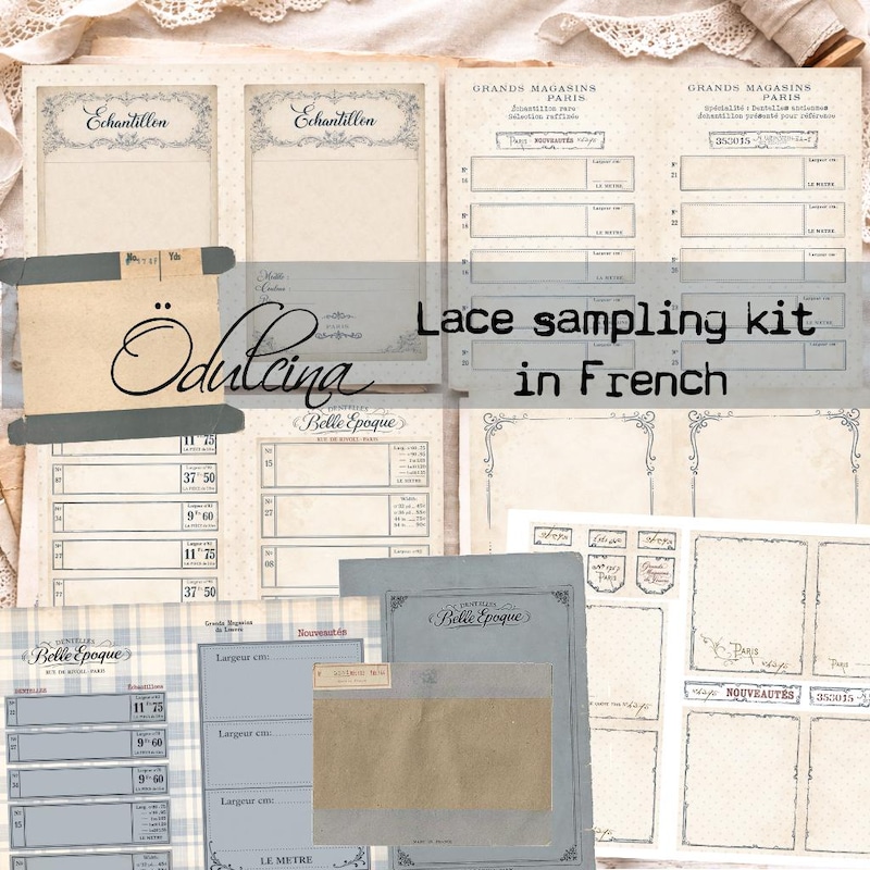 French Haberdashery Tags - Etsy
