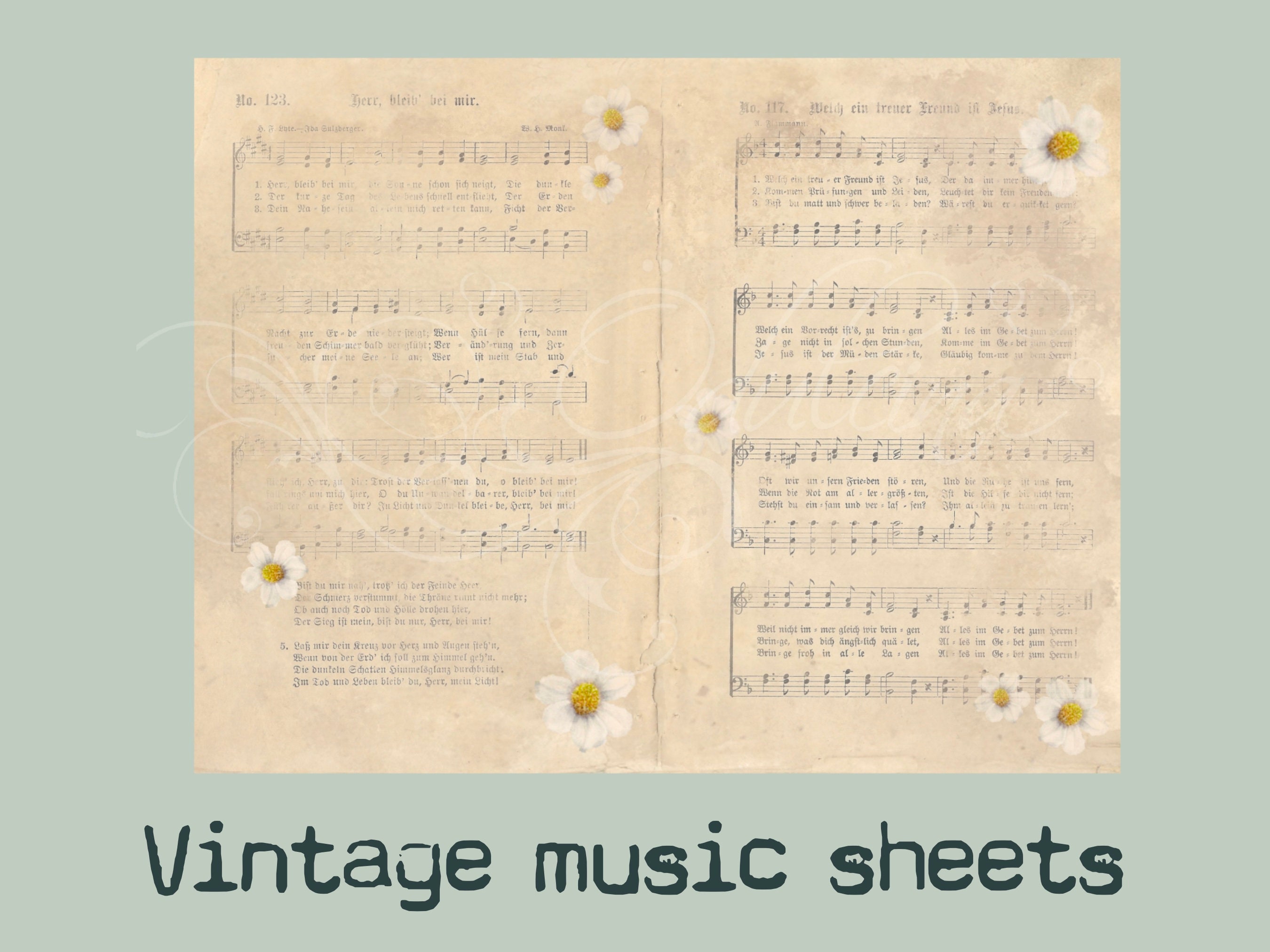 Vintage Music Sheets Digital Download Antique Papers - Etsy
