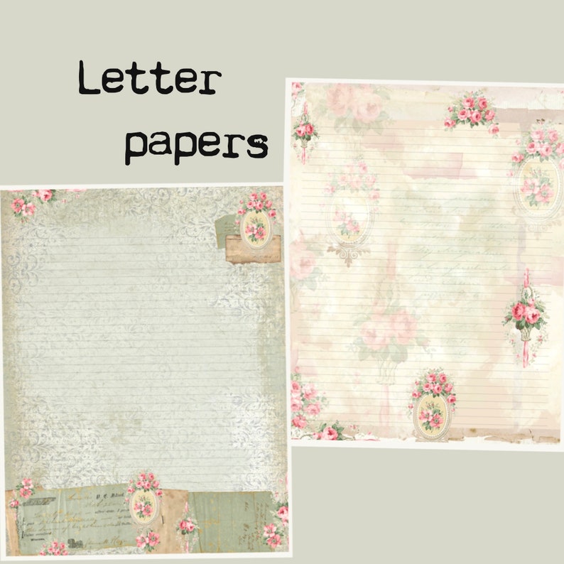 Victorian Printable Journaling Papers & Pages for Junk Journals, Print ...