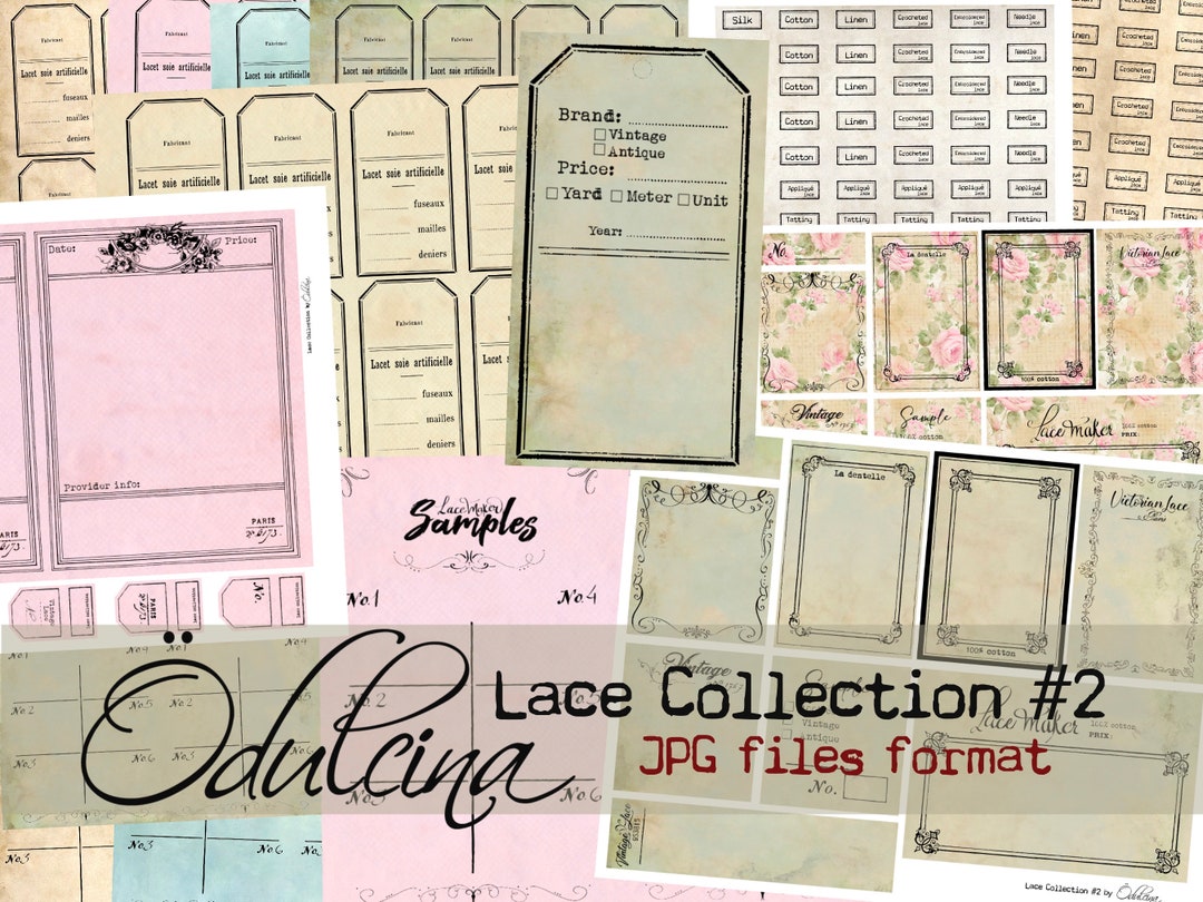 JPG Lace Collection #2 - Lace Cards to Sample and Create a Collection ...