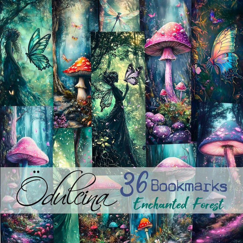 Enchanted Forest Bookmarks - French / English Kit With Positive Words ...