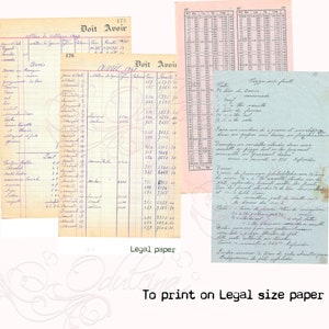 Legal Size Printable, Vintage Documents & Legal Papers, Vintage ...