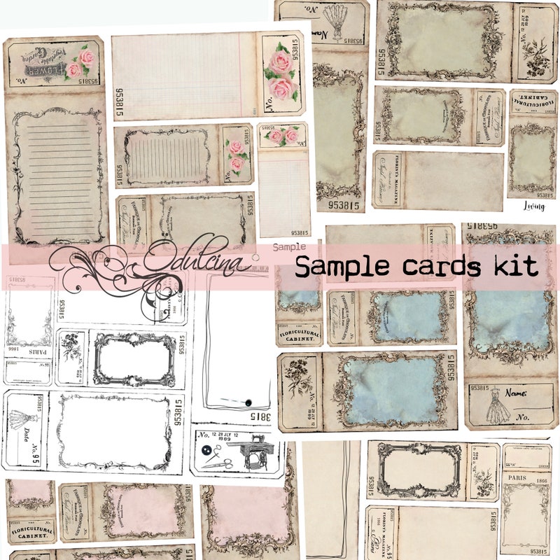 Lace Sample Card Digital - Etsy