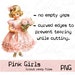 Pink Girls, PNG Files Ready for Cricut Machine, Junk Journal Ephemera ...