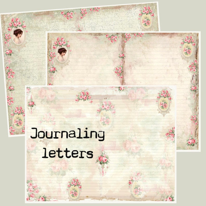 Victorian Printable Journaling Papers & Pages for Junk - Etsy