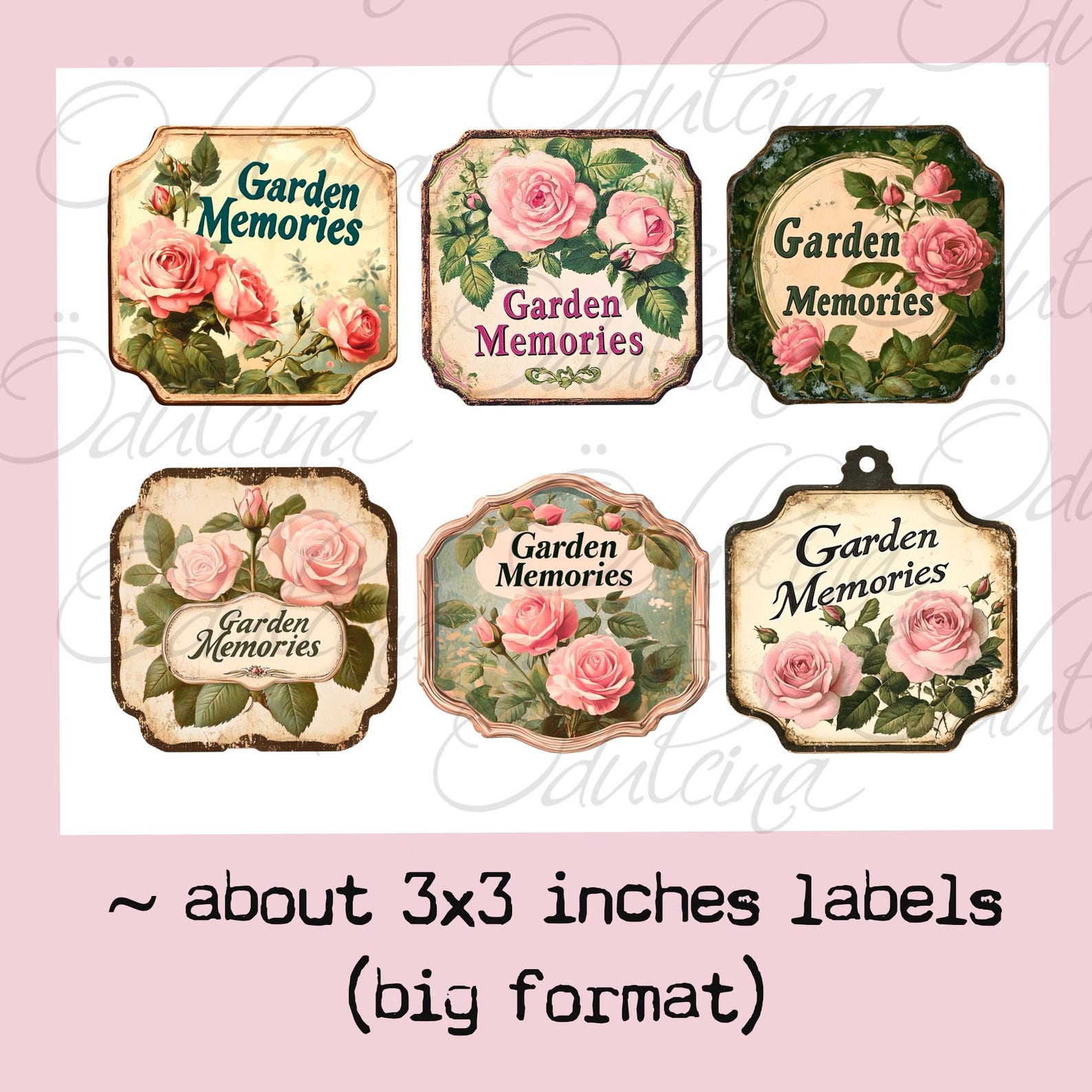 Flowers Label Kit - Blank Labels With Flowers, Gardeners Labels ...