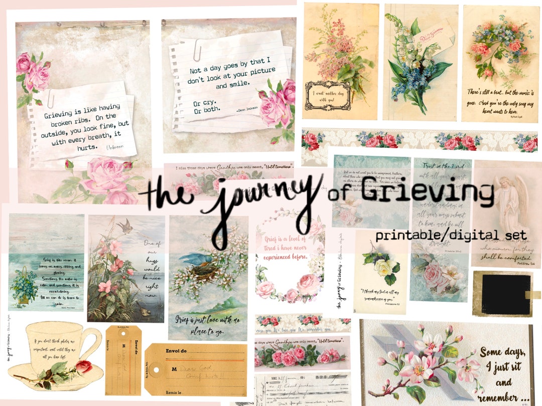 The Journey of Grieving - Cards With & Without Bible Scriptures ...