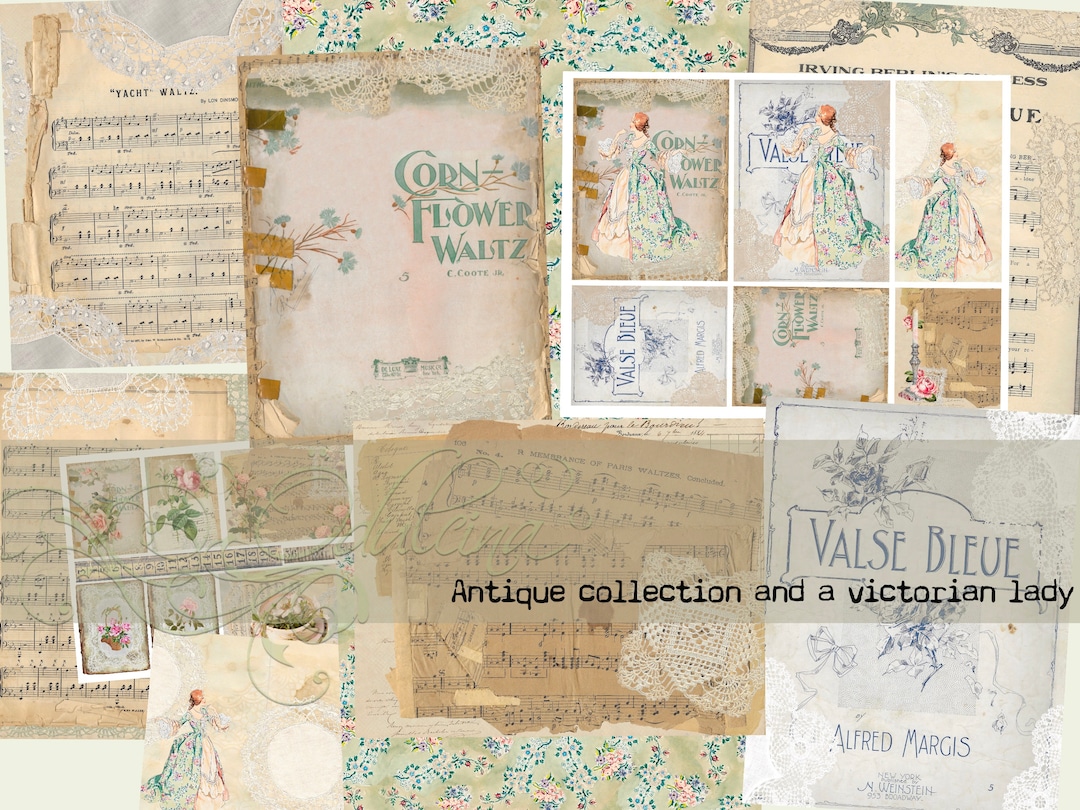 Antique Collection and a Victorian Lady Kit, Printable, Digital ...