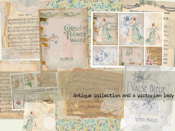 Antique Collection and a Victorian Lady Kit Printable - Etsy