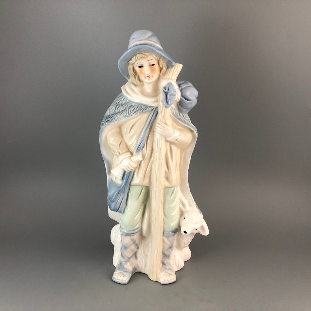 Large Ceramic Sheperd - Height is 11 1/2” - Etsy