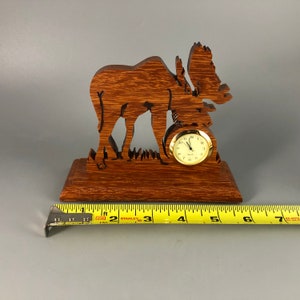Wood Moose Clock Scroll Saw Art - Etsy