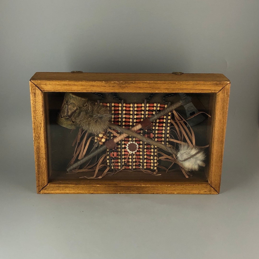 Native American Shadow Box Tomahawk Display - Etsy
