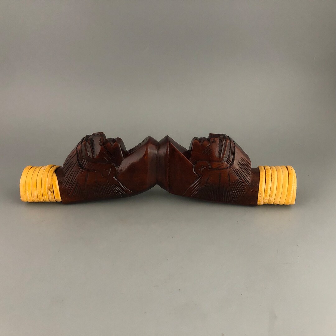 Native American Wood Bow Handle With Carved Chief Head - Etsy