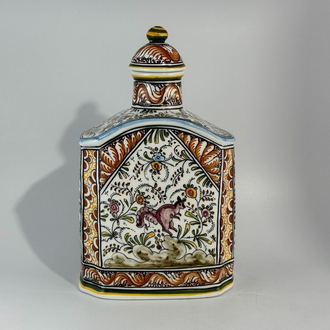 Ceramic Decanter Hand Painted From Portugal - Etsy