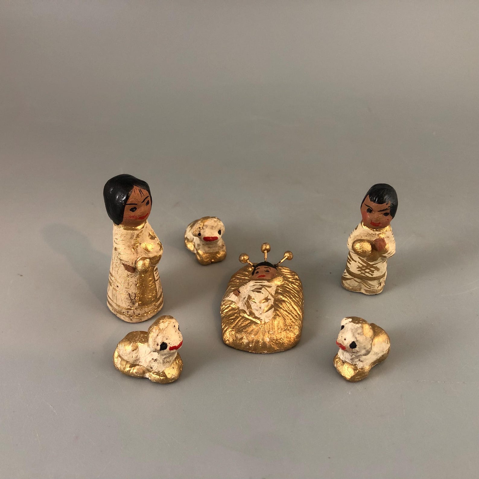 Ceramic Nativity Set From Mexico Height is 2 - Etsy