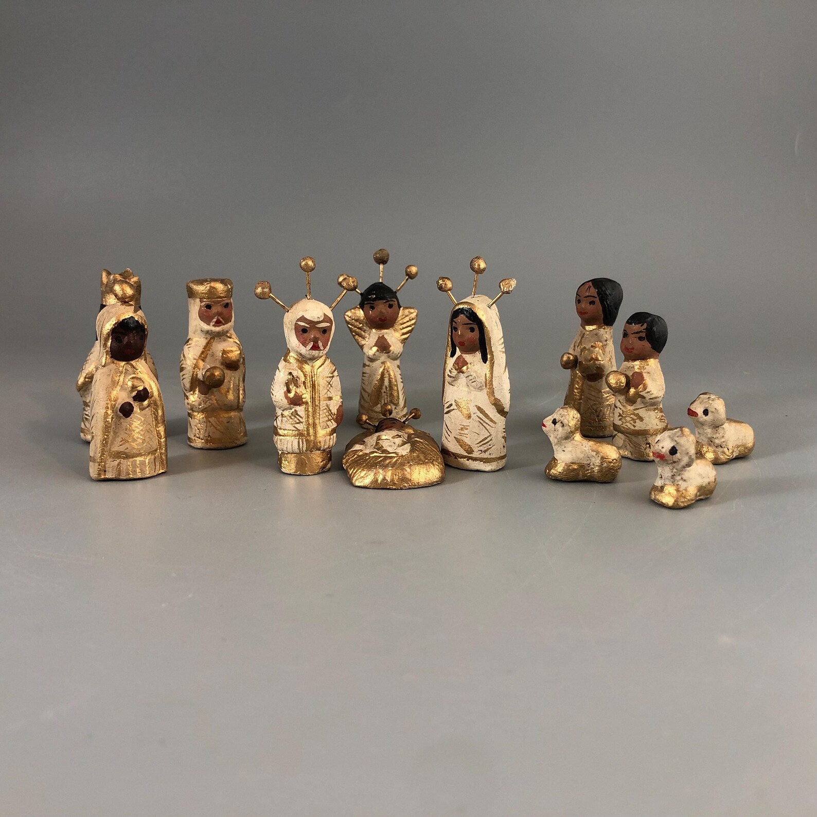 Ceramic Nativity Set From Mexico Height is 2 - Etsy