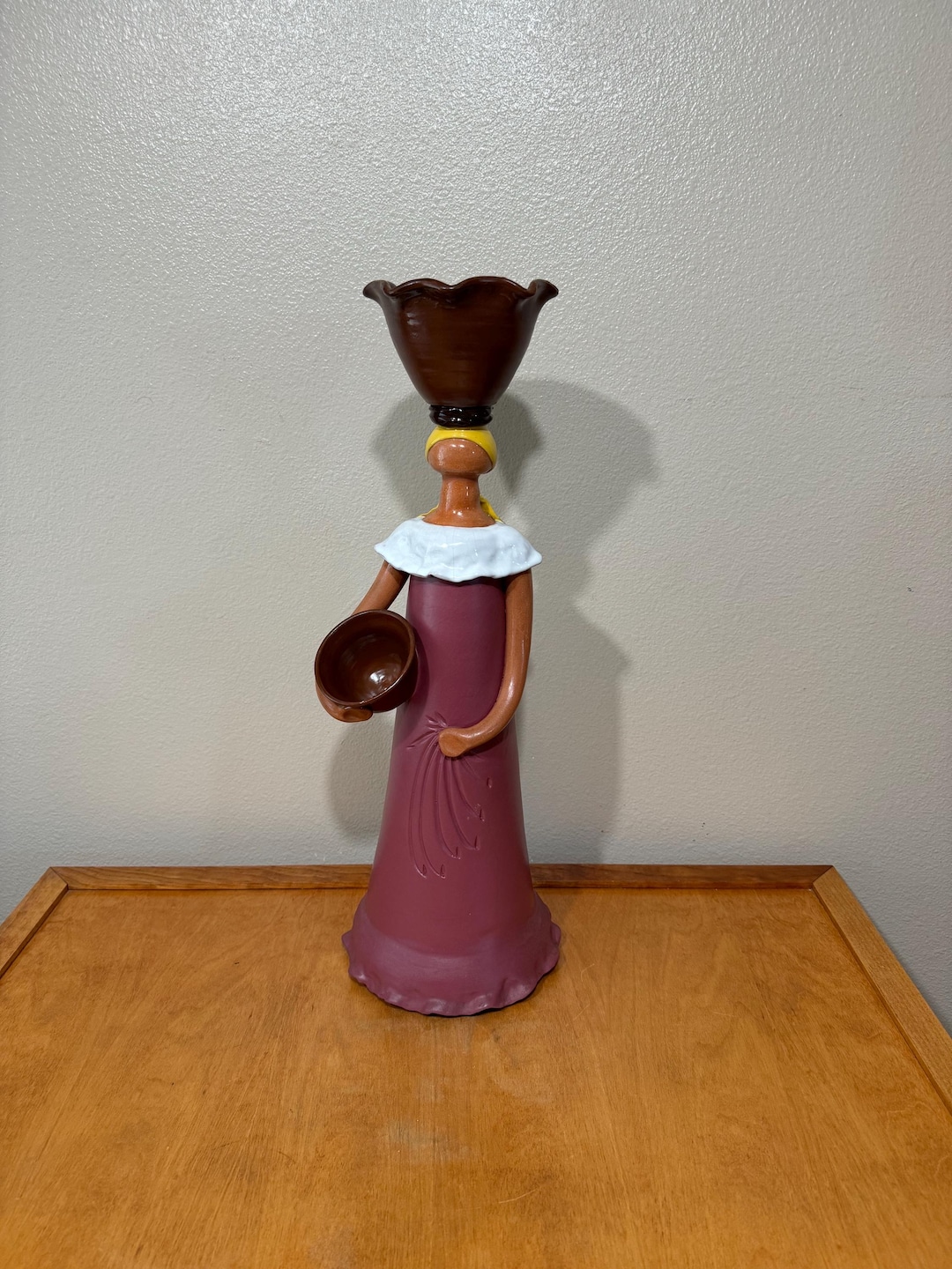 Large Clay Faceless Doll by Artesania Lime From Dominican Republic ...