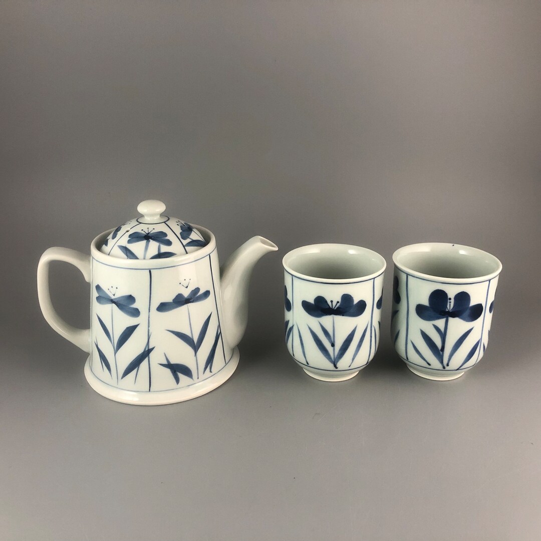 Japan Arita Porcelain Tea Set Vintage New in Box Japan Teapot and 2 ...