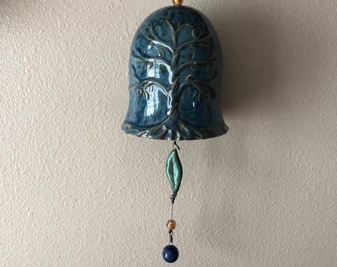 Clay Bell Wind Chime With Earth Tree - Etsy